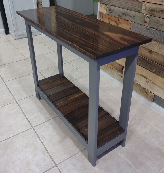 Rustic Sofa Table - Etsy