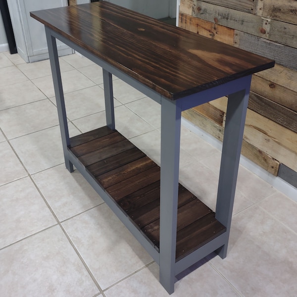 Rustic Sofa Table - Etsy