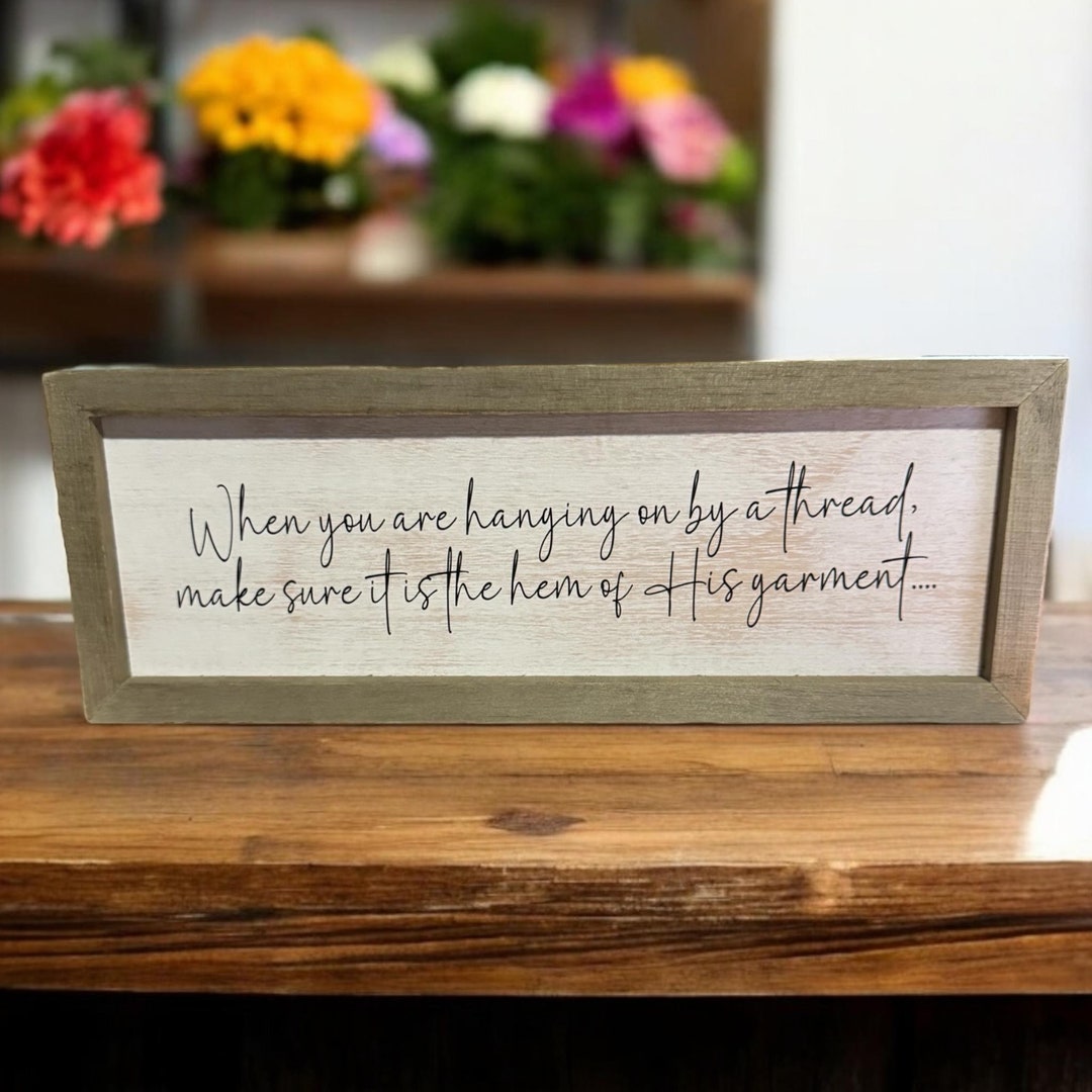 Hanging on by a Thread, Hem of His Garment, Inspirational Christian ...