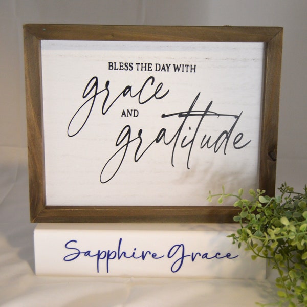Grace and Gratitude Sign - Etsy
