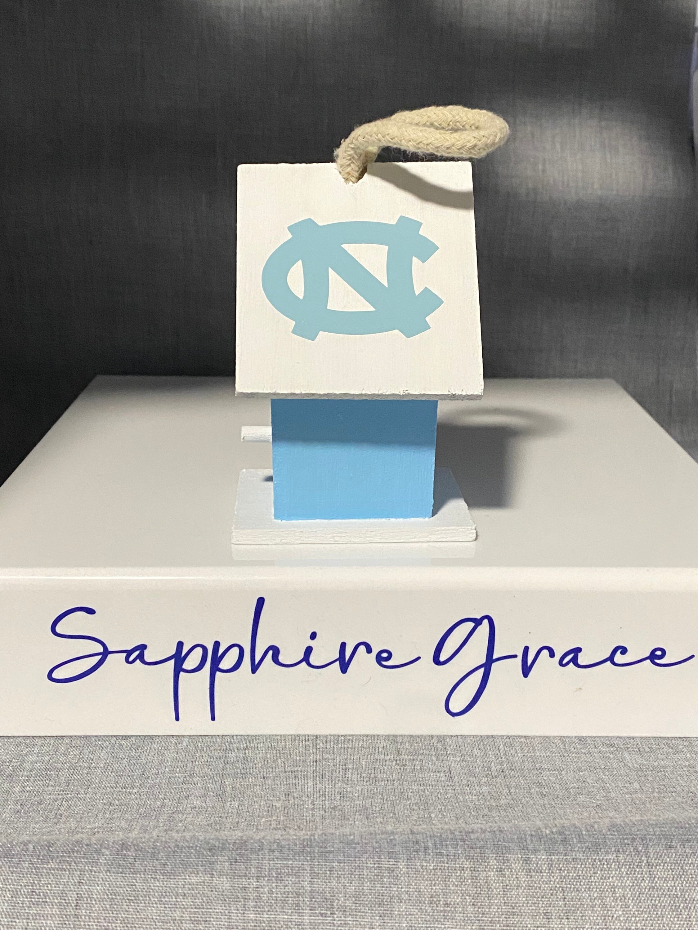 North Carolina Tar Heels Football Wooden Birdhouse Ornament - Etsy