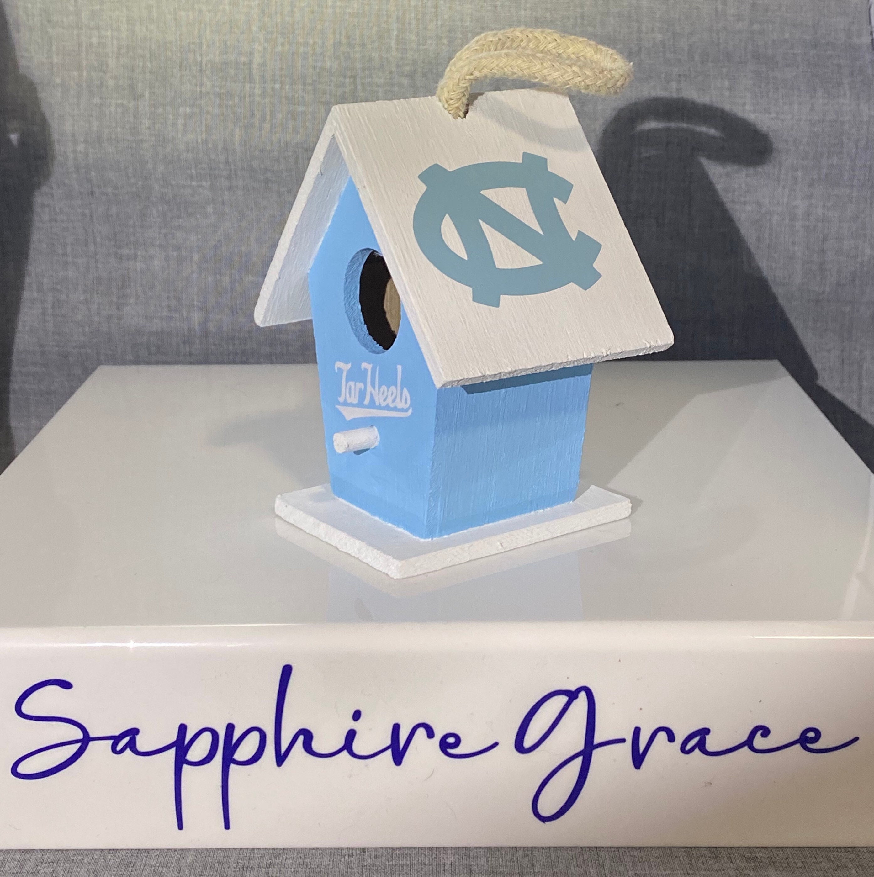 North Carolina Tar Heels Football Wooden Birdhouse Ornament - Etsy