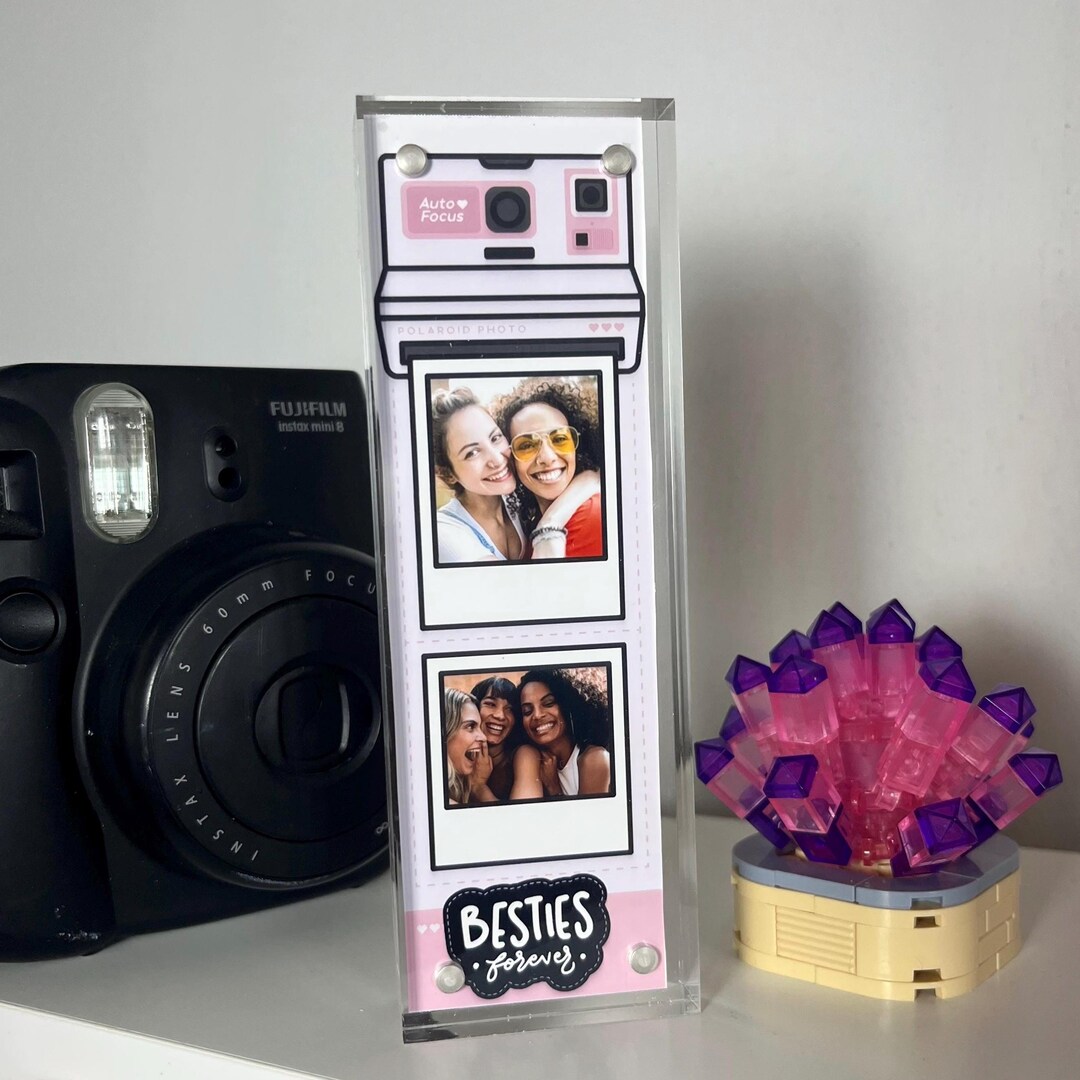 Custom Photo Booth Acrylic Frame 2x6 Inches Best Friend Gift Gift for ...