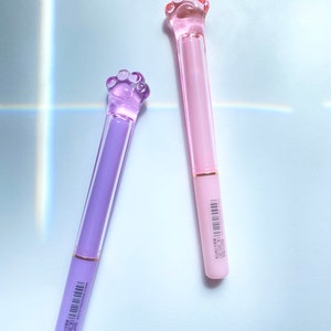 Kawaii Pen Cat Paw Purple | Cute Pens | Gel Pens | Resin Pen | Epoxy ...