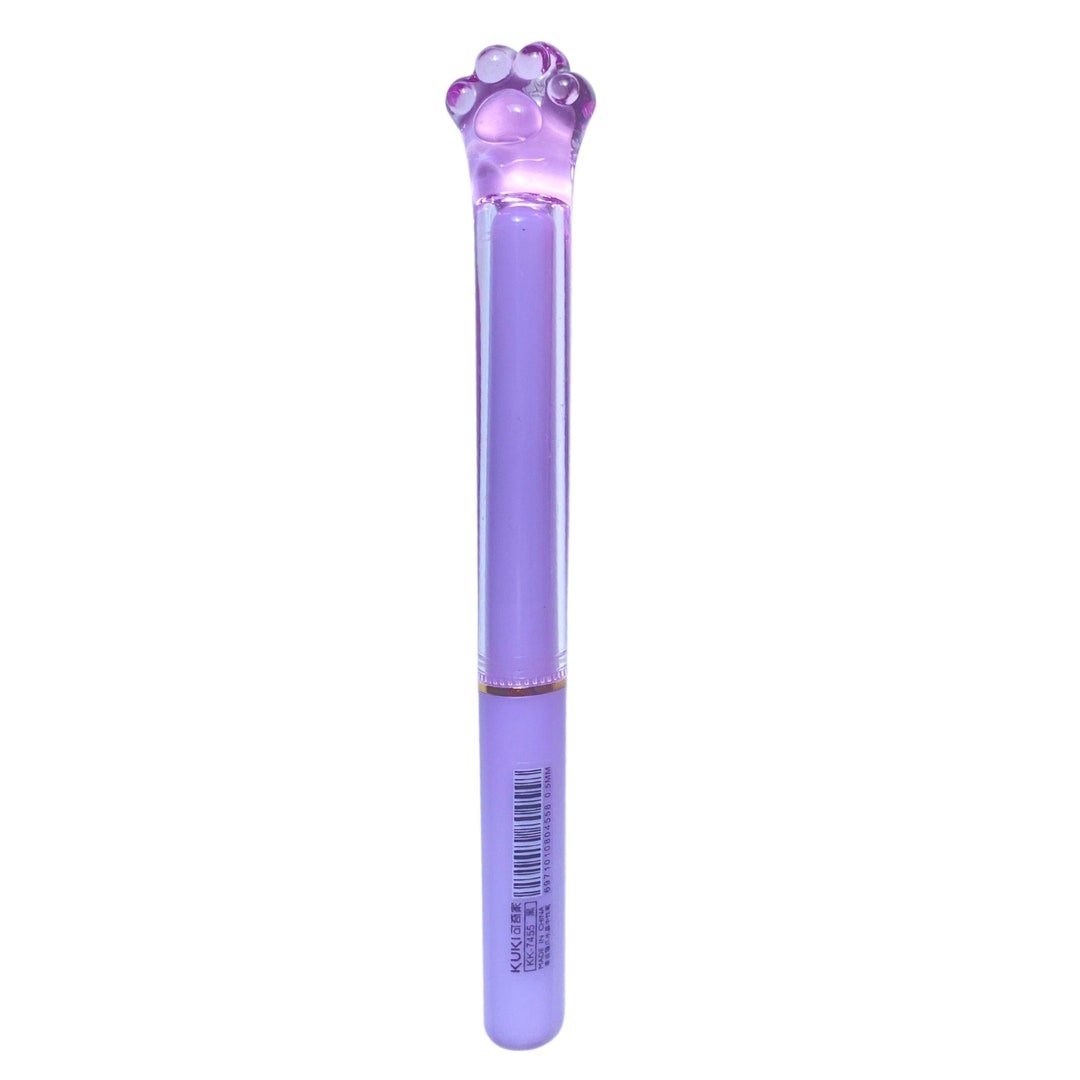 Kawaii Pen Cat Paw Purple Cute Pens Gel Pens Resin Pen - Etsy