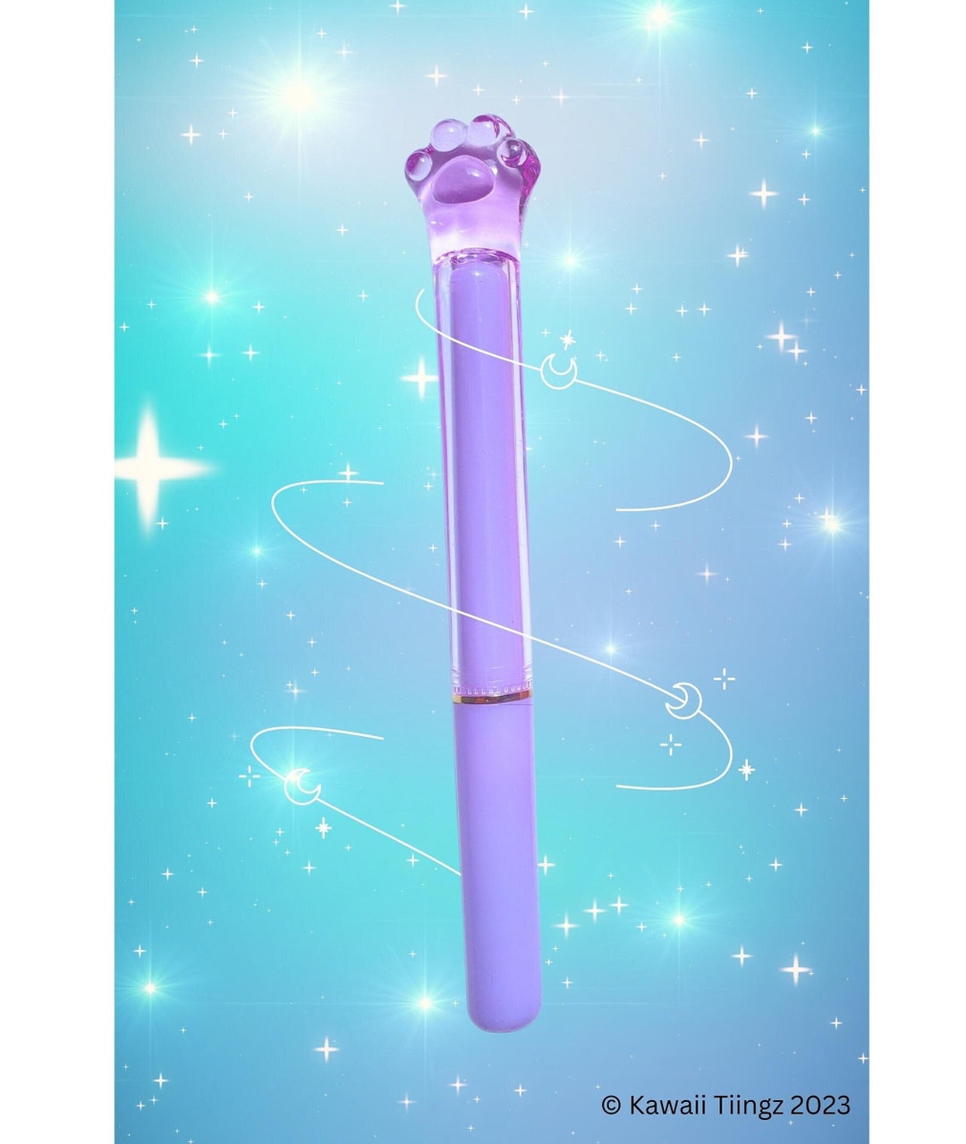 Kawaii Pen Cat Paw Purple | Cute Pens | Gel Pens | Resin Pen | Epoxy ...