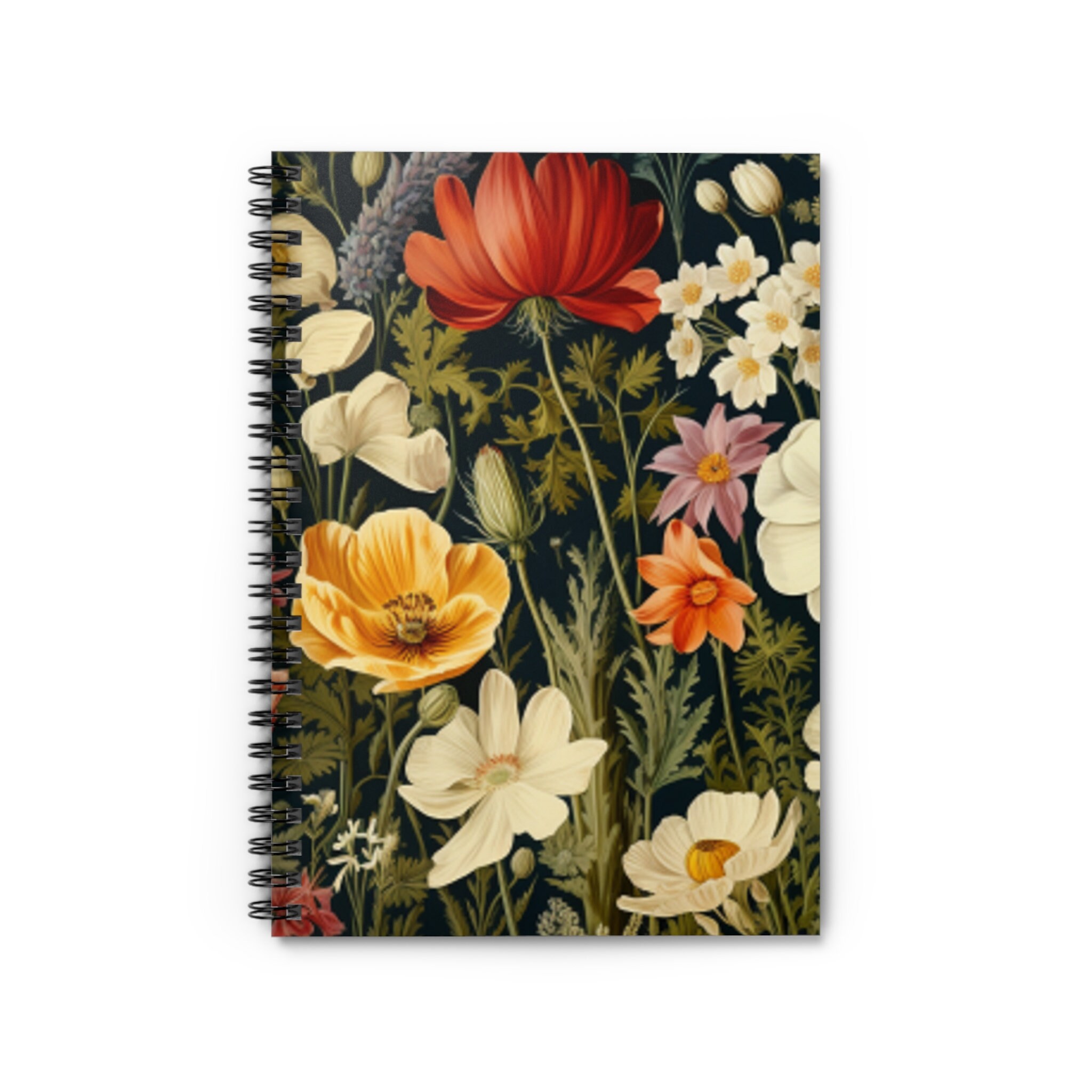 Floral Notebook, Wildflower Notebook, Personal Thoughts, Diary, Spring ...