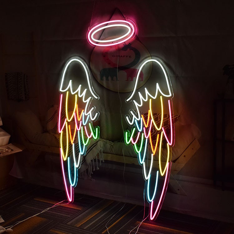 Custom Wings Neon Sign Angel Wings Neon Neon Bar Sign - Etsy