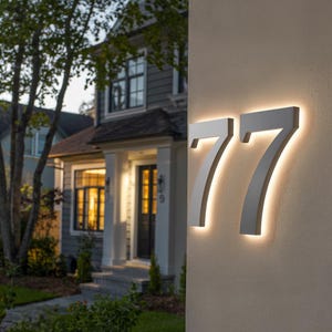 Led House Number|3d House Numbers Sign | Address Sign | Metal Sign ...