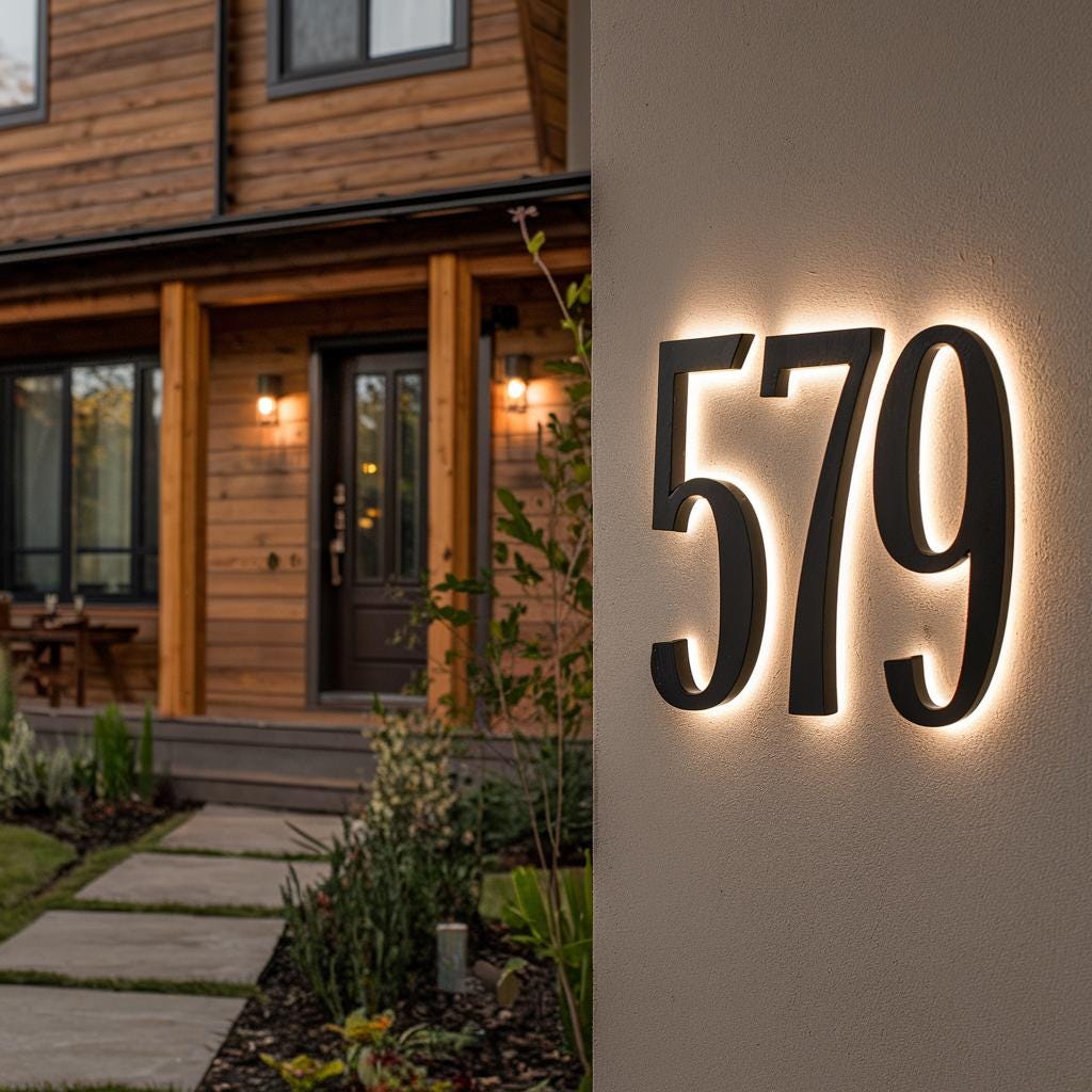 Custom House Number|3d House Numbers Sign | Address Sign | Metal Sign ...