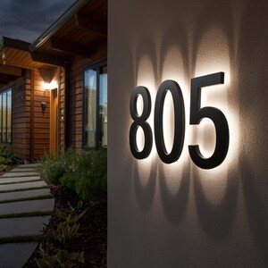 Led House Number|3d House Numbers Sign | Address Sign | Metal Sign ...
