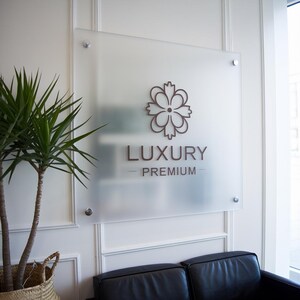Business Mirror Logo Sign - Acrylic Custom Logo Decoration - Office ...