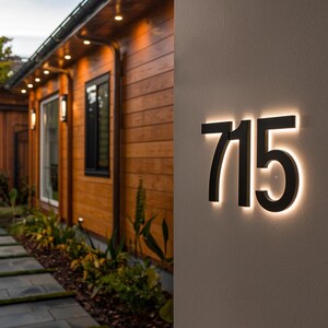 Custom House Number3d House Numbers Sign Address Sign Metal Sign Metal ...