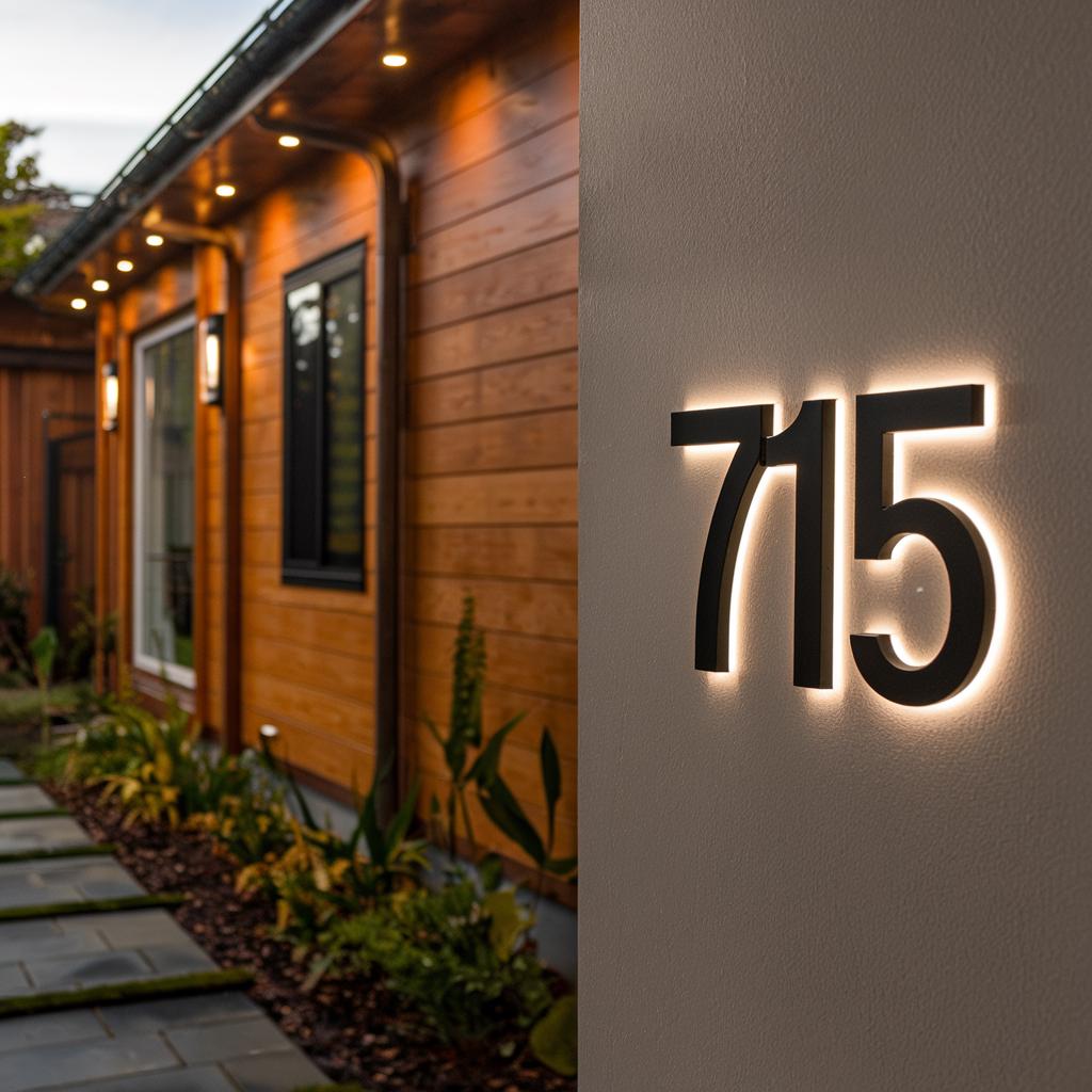 Custom House Number|3d House Numbers Sign | Address Sign | Metal Sign ...