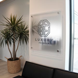 Business Mirror Logo Sign - Acrylic Custom Logo Decoration - Office ...