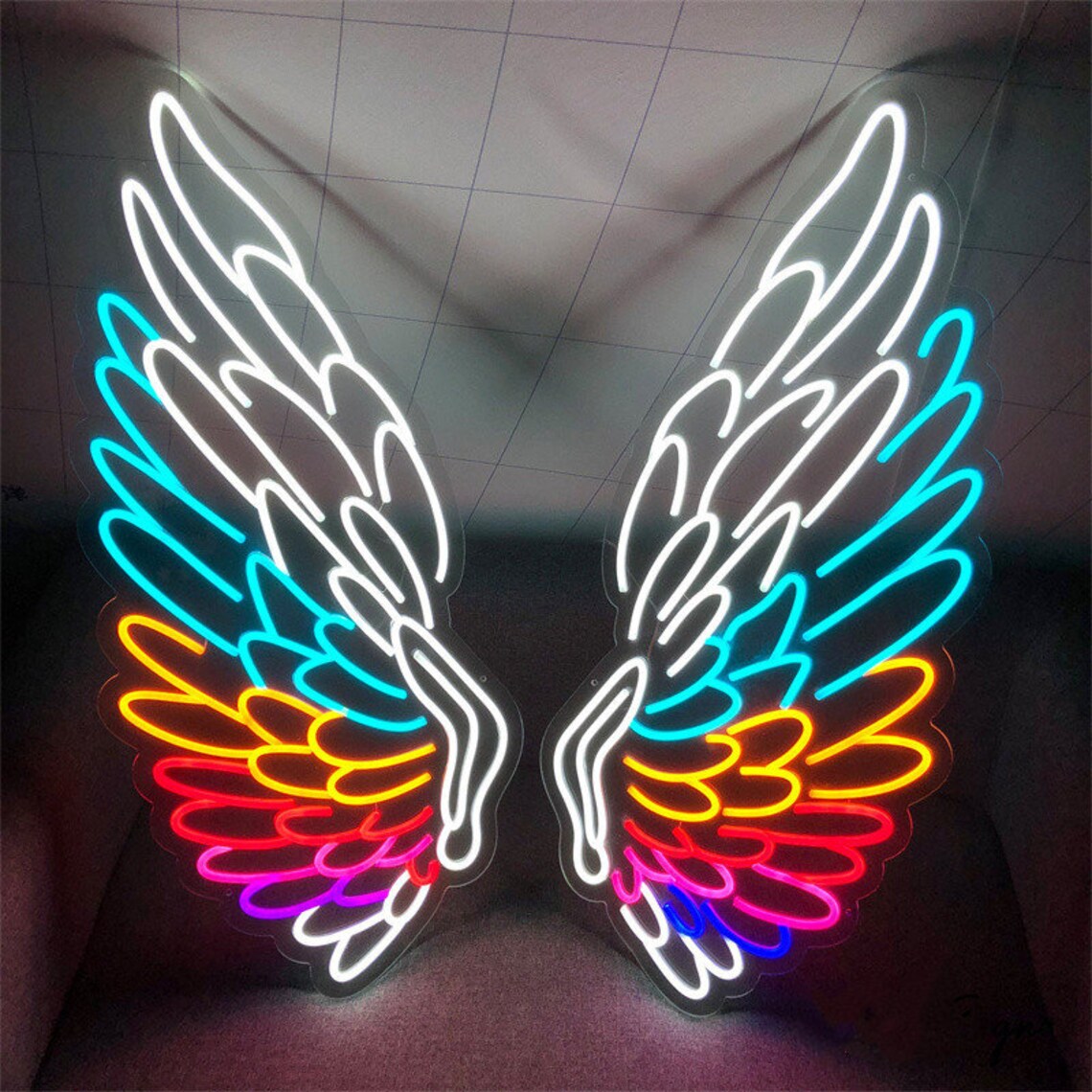 Custom Wings Neon Sign Angel Wings Neon Neon Bar Sign - Etsy