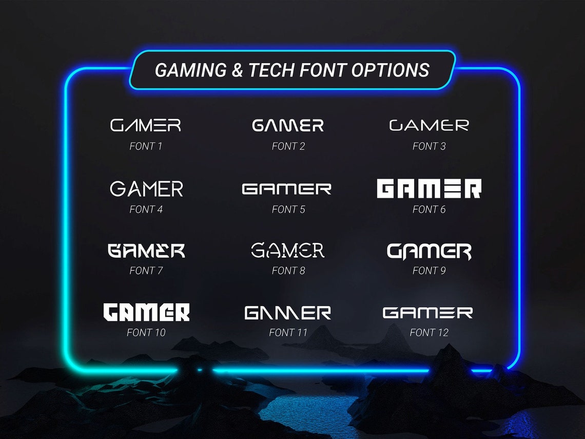 Gamer Neon Sign Custom, Game Room Decor, Personalized Gamer Tag Sign ...