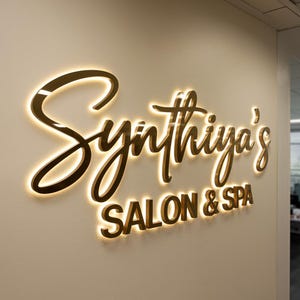 Custom Led Sign | Backlit Stainless Steel|3d Letter Sign | Storefront ...