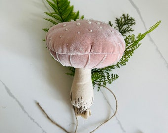 Turquoise and Dark Iridescent Mushroom Tree Topper - Etsy