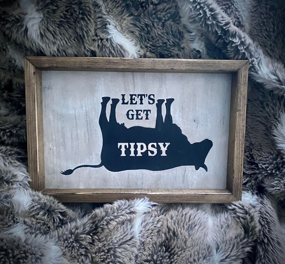 Let's Get Tipsy Cow Digital Design, SVG, PNG, JPEG - Etsy