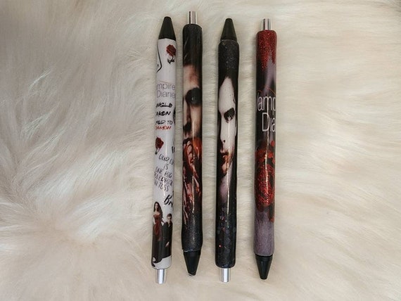 The Vampire Diaries Ink Pens Glitter Gel Pens the Vampire - Etsy