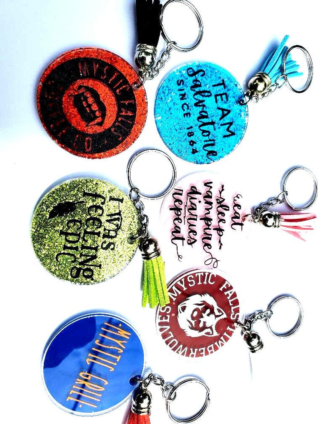 Vampire Diaries Keychain, Vampire Diaries, TVD, Vampire Diaries ...