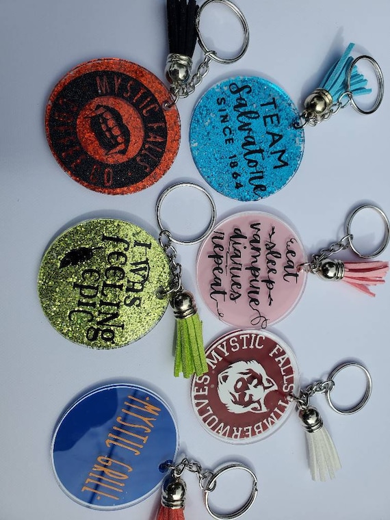 Vampire Diaries Keychain Vampire Diaries TVD Vampire - Etsy