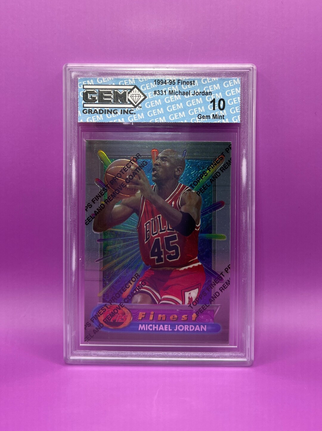 1994-95 Michael Jordan Finest Card With Number 45 Jersey…wow!!! - Etsy