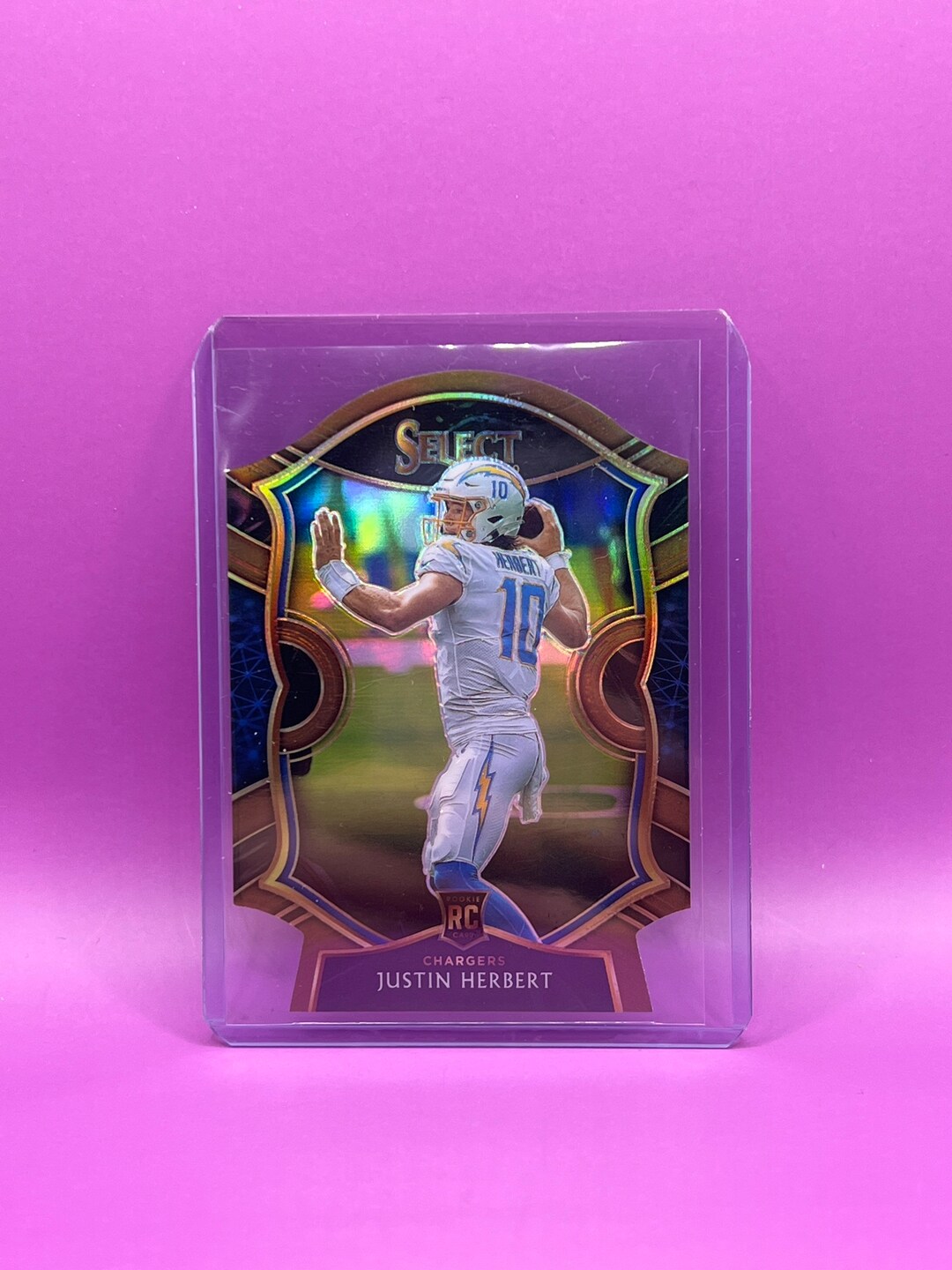 Justin Herbert Select Rookie Card Serial Numbered to 355, Short Print ...