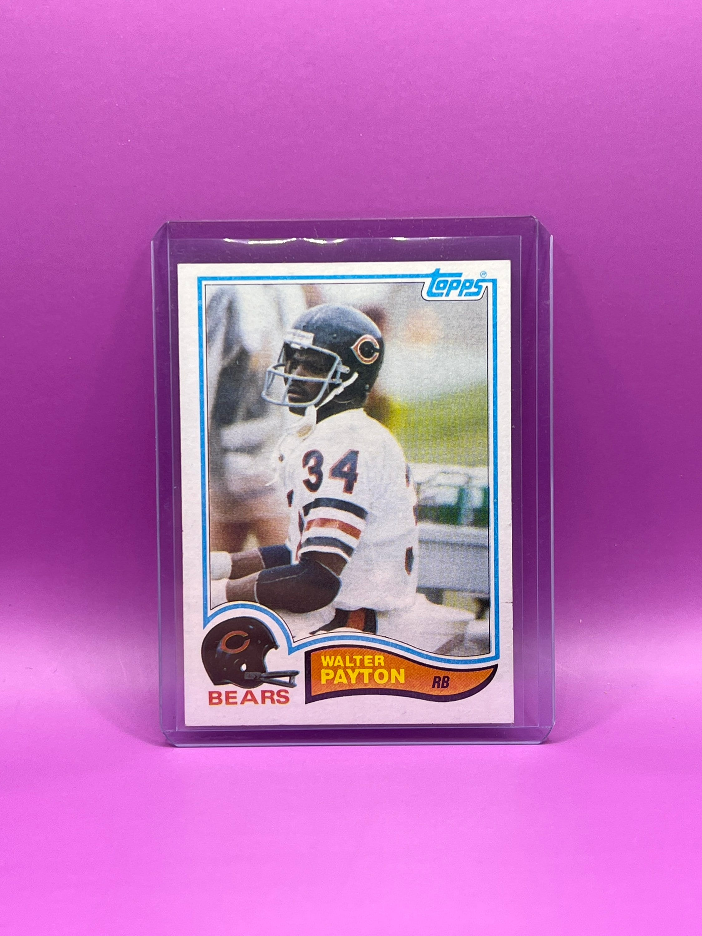 Walter Payton 1982 Chicago Bears RB Card - Etsy