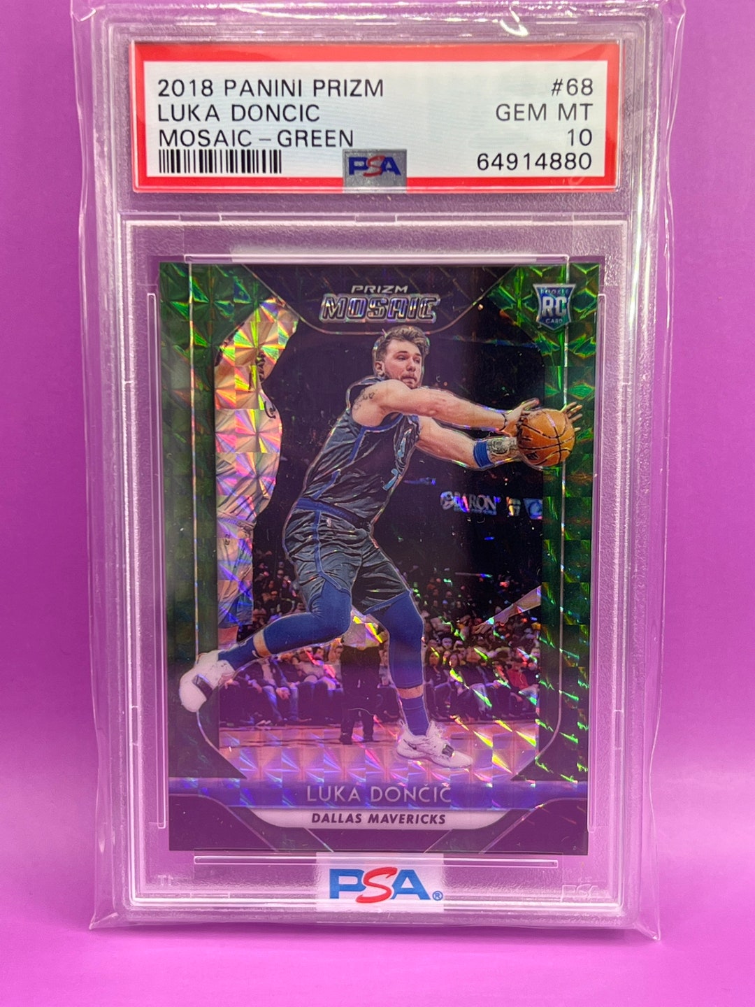 2018 Prizm Luka Doncic Mosaic Green at PSA 10 Gem Mint - Etsy