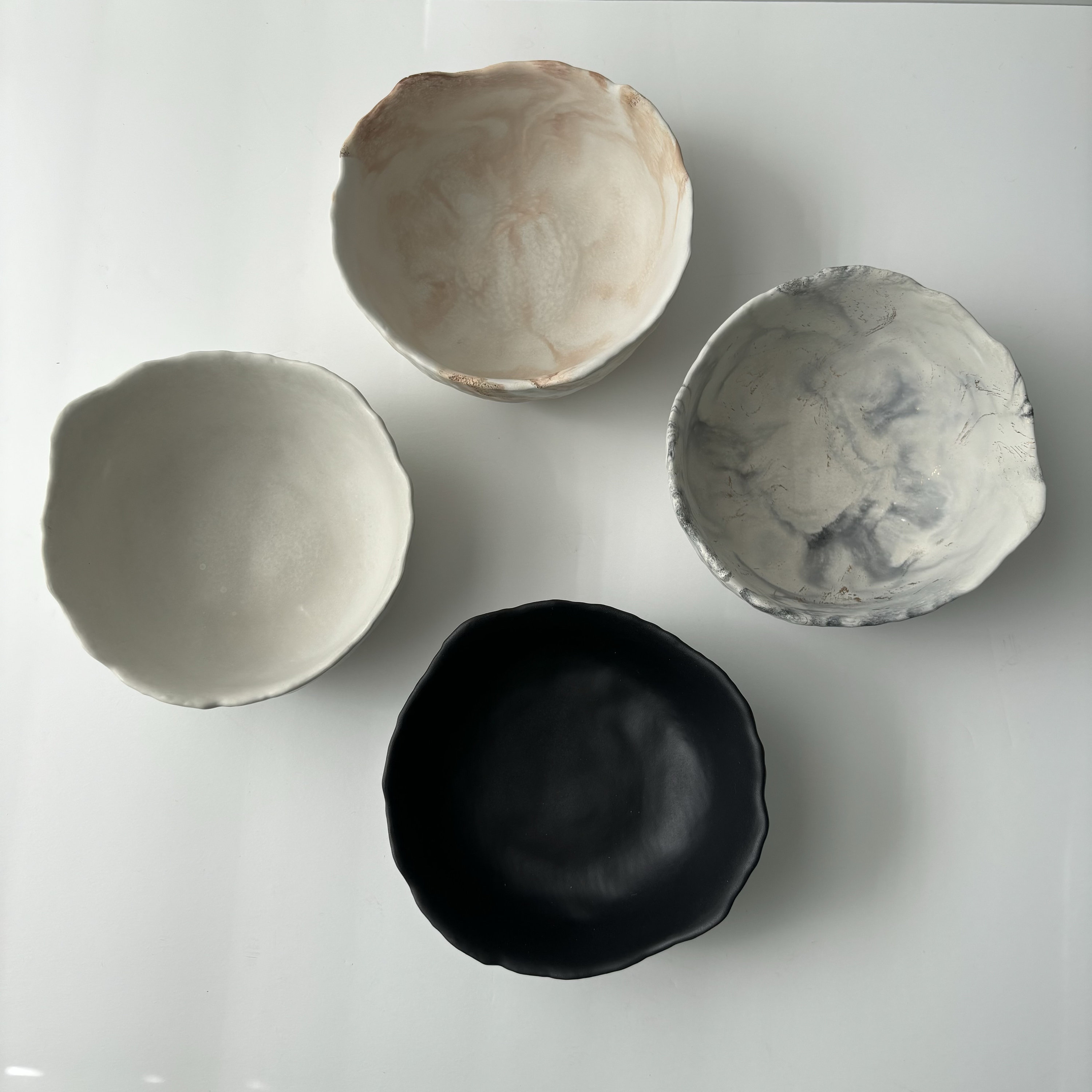 Daso Textured Bowl Concrete Bowl Centerpiece Catchall Bowl Decorative ...