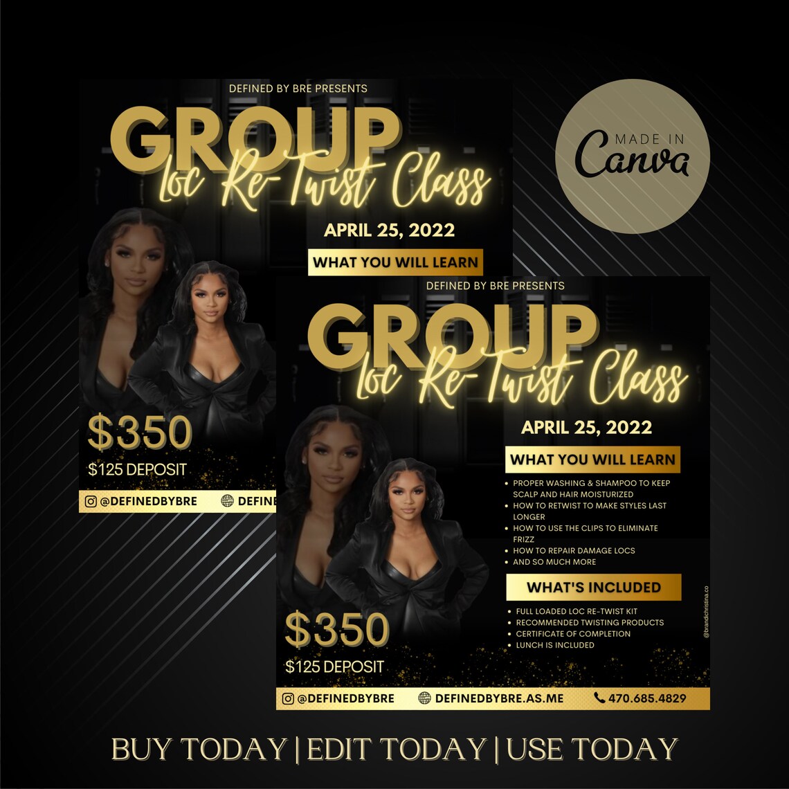 1 on 1 Class Flyer, Group Class Flyer, Social Media Flyer, Appointments ...