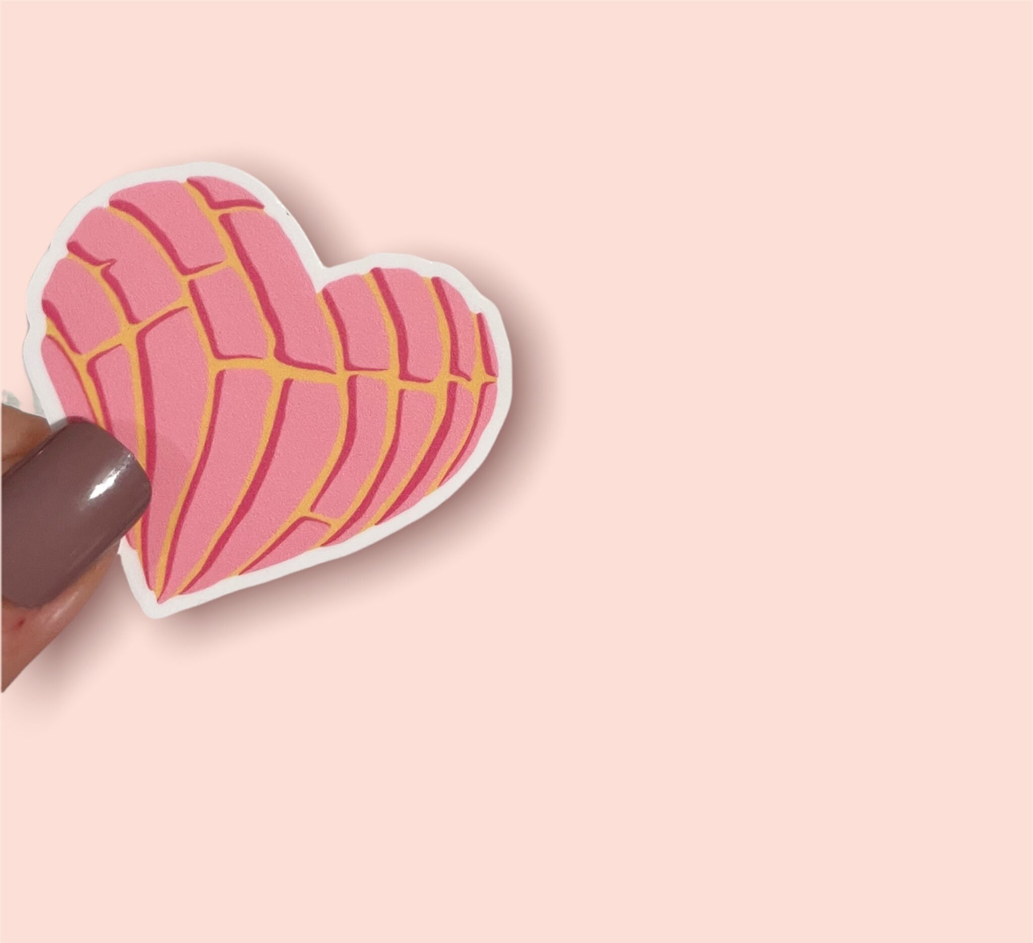 Concha Heart Sticker || Pan Dulce Sticker || Pink Water Bottle Sticker ...
