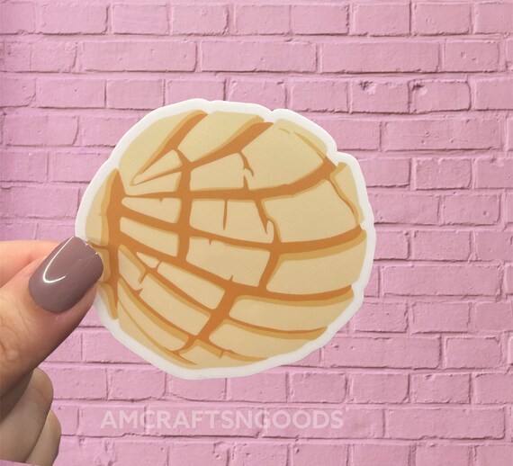 Concha Vinyl Sticker Die Cut Pan Dulce Water Bottle | Etsy