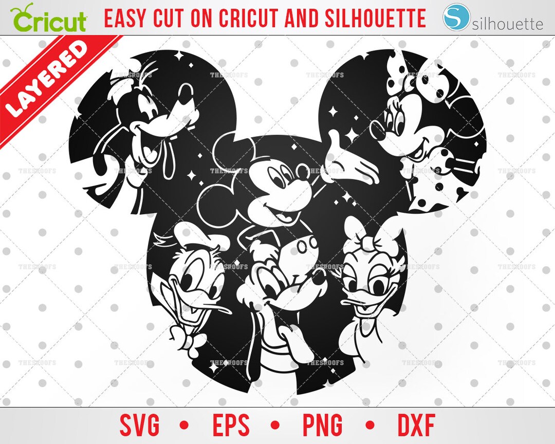 Layered SVG, Vector, Cut Files for Cricut and Silhouette, Ready for DTG ...