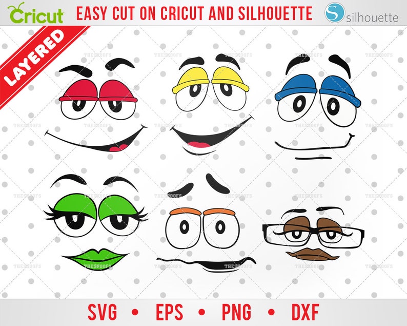 Layered SVG Vector Cut Files for Cricut and Silhouette - Etsy