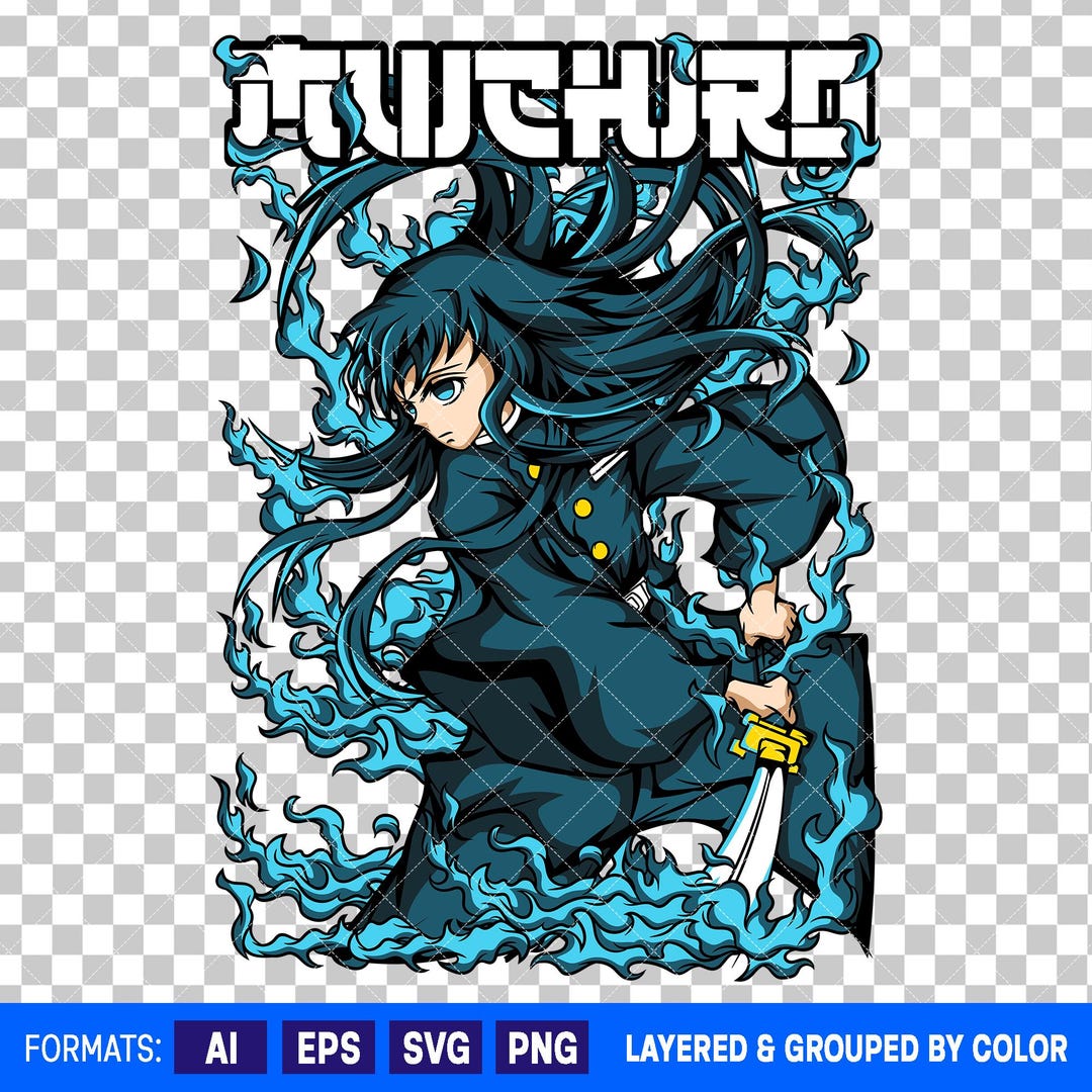 Premium Anime Vector File | Layered Ai, Eps, Svg, Png for Sublimation ...