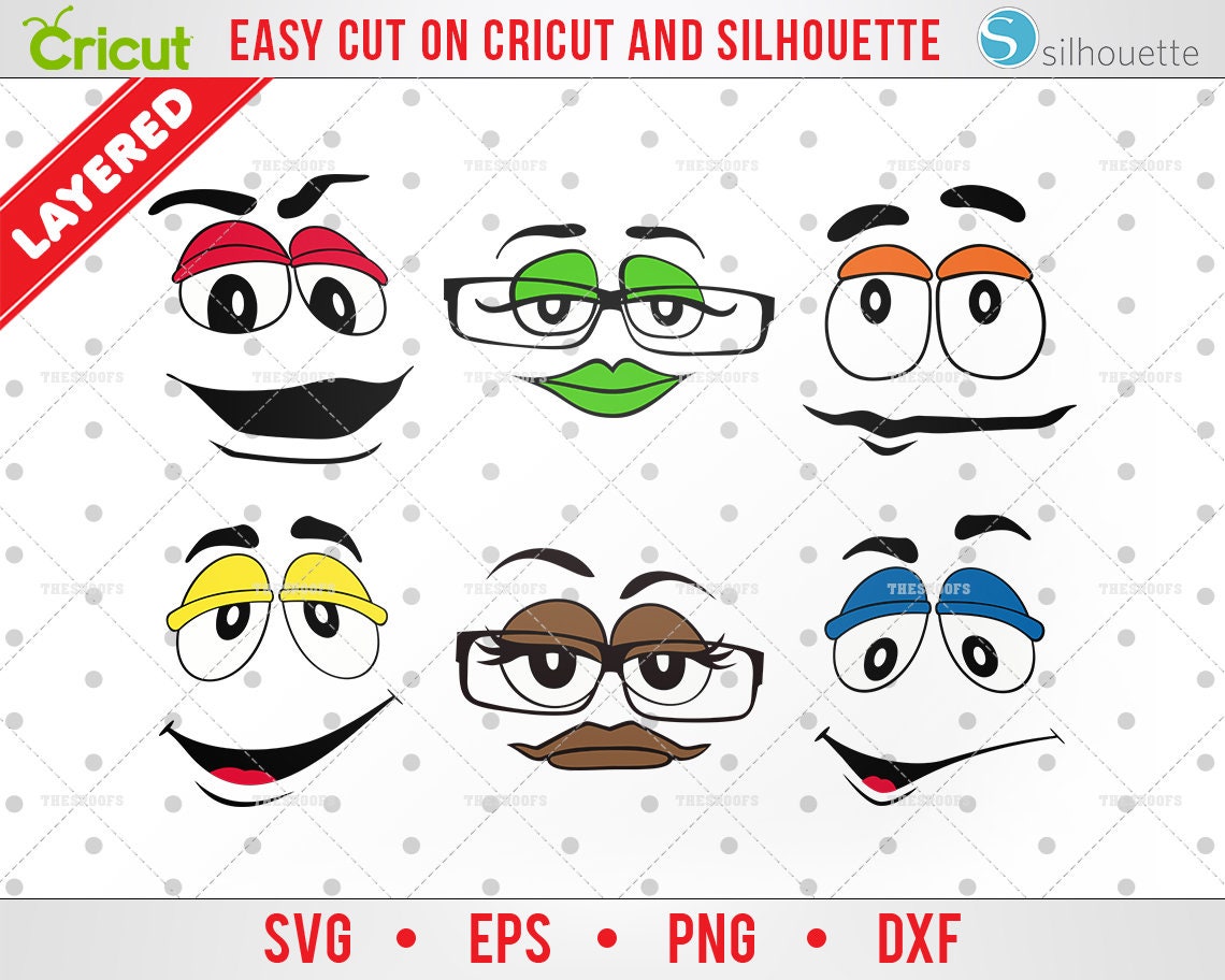 Layered SVG, Vector, Cut Files for Cricut and Silhouette, Ready for DTG ...