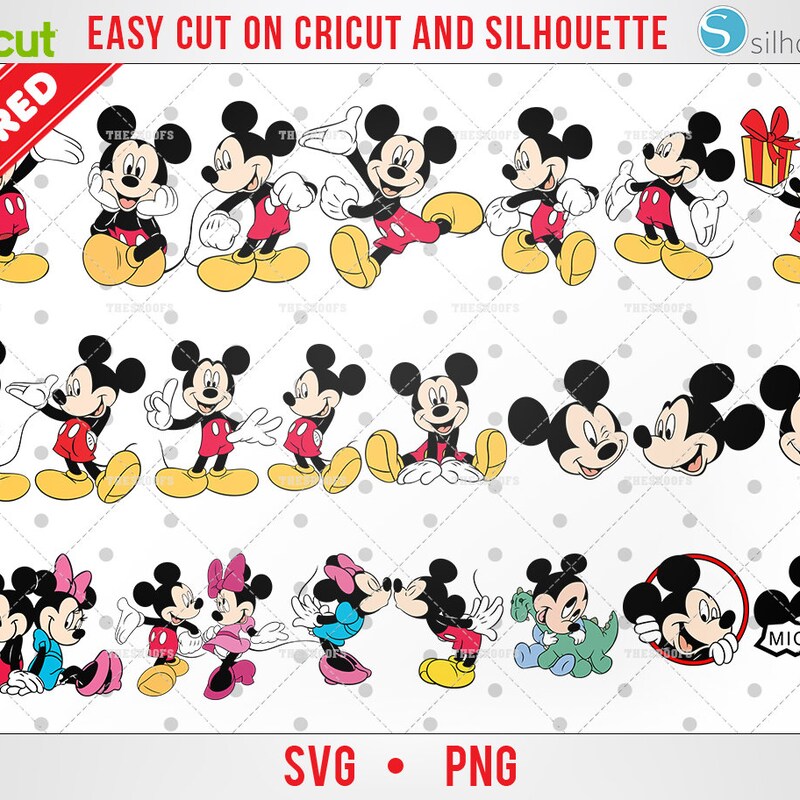 Mickey Mouse Cricut Free - Etsy