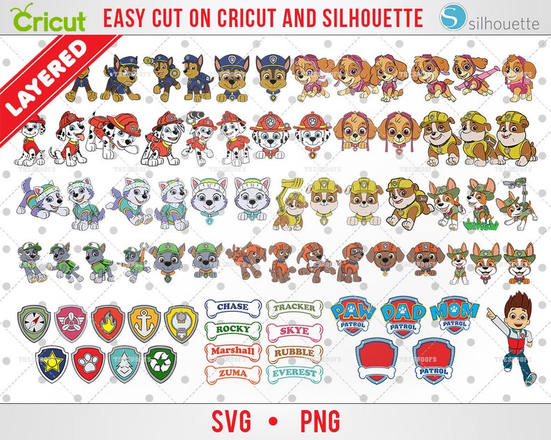 Bundle Layered SVG Cut Files for Cricut and Silhouette Ready - Etsy