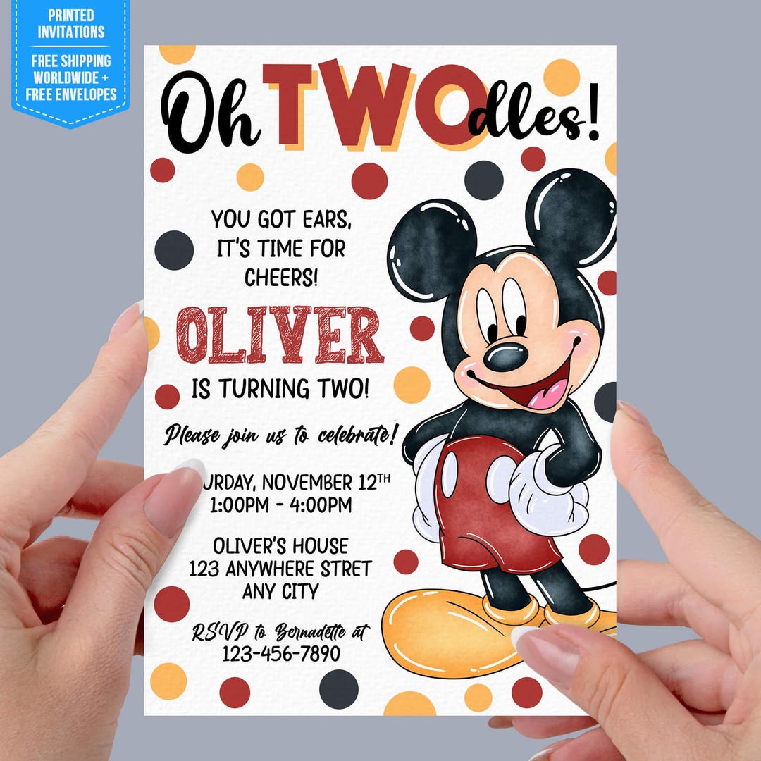 PRINTED INVITATIONS: Personalized Birthday Party Invitations With ...