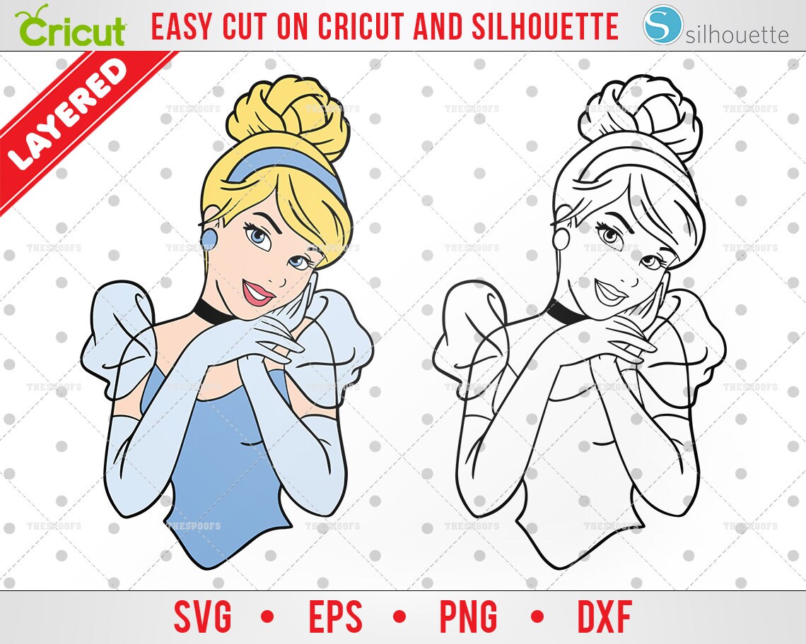 Cinderella Head Silhouette