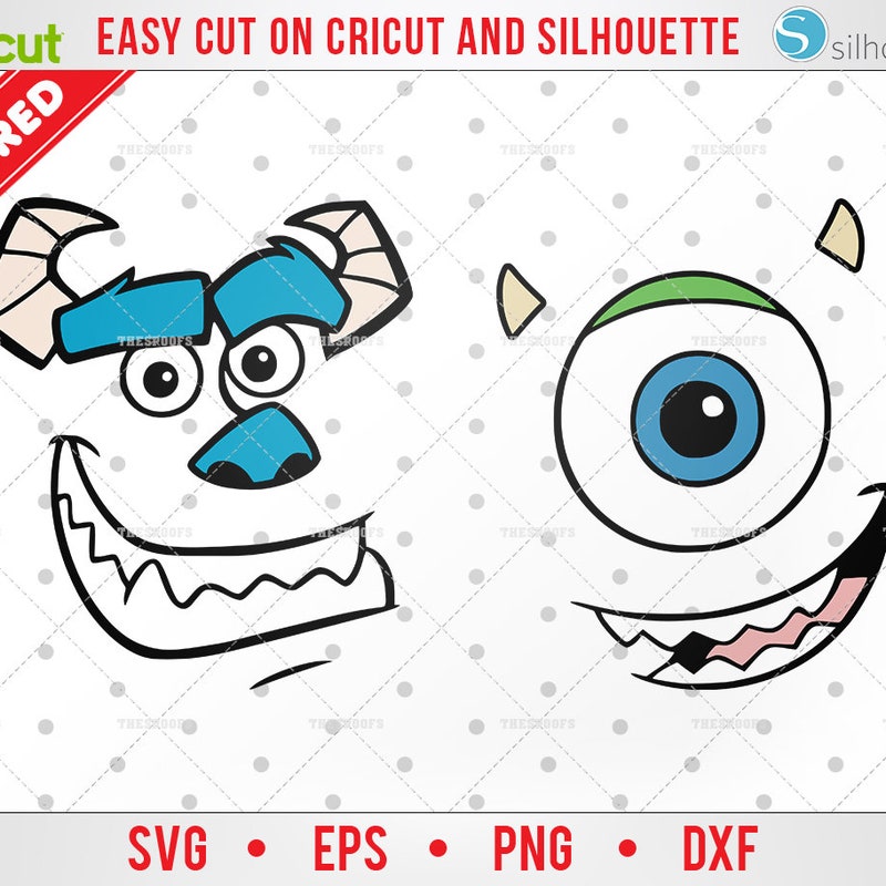 Sully Face Svg - Etsy