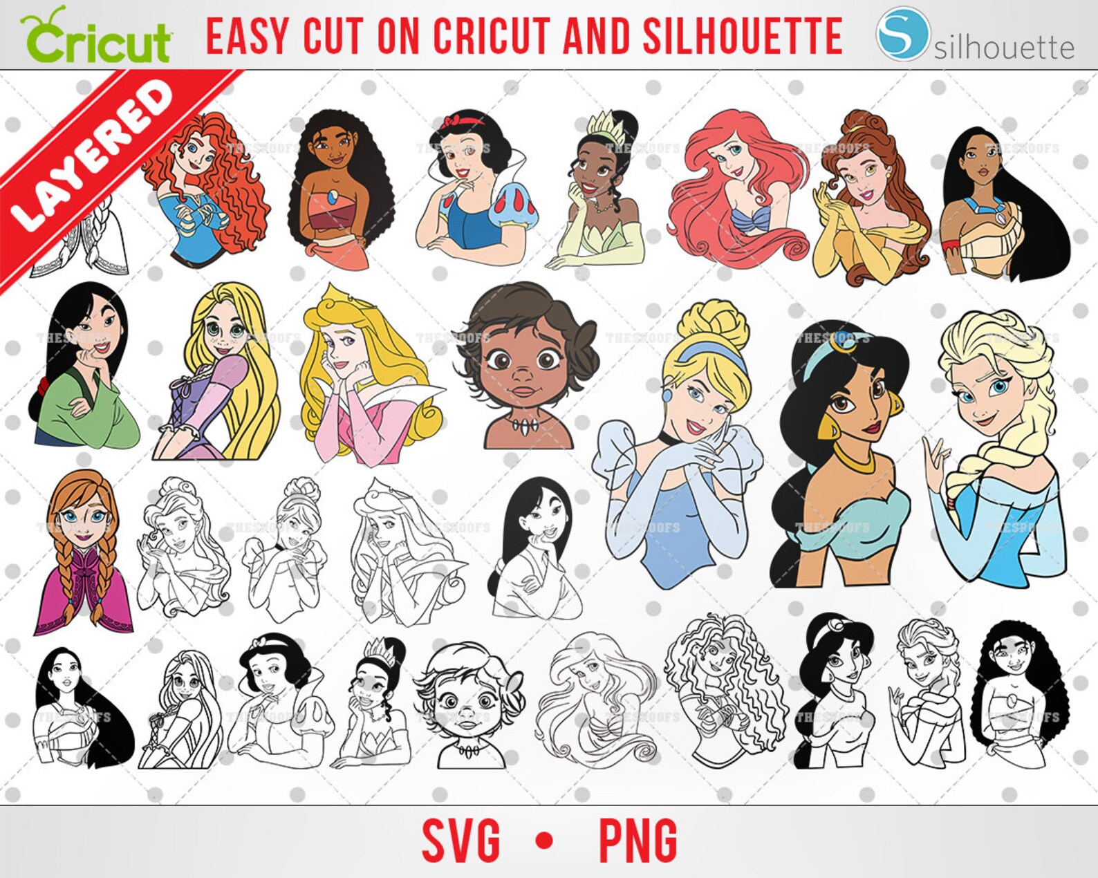 Bundle Layered SVG Cut Files for Cricut and Silhouette Ready - Etsy