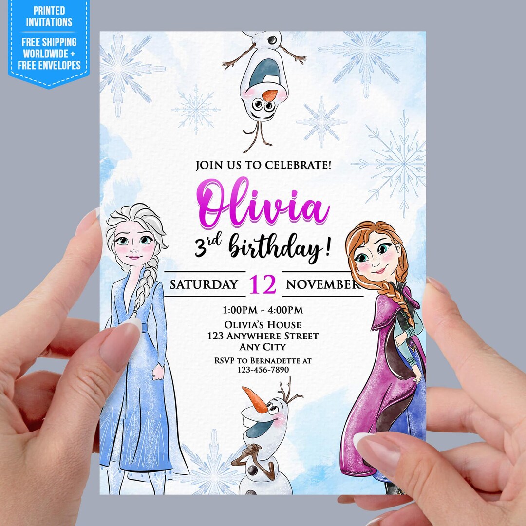 PRINTED INVITATIONS: Personalized Birthday Party Invitations With ...