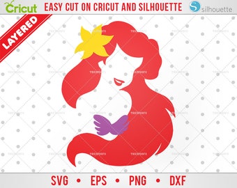 2 Ariel SVG Bundle SVG for Cricut and Silhouette Cutting - Etsy Canada