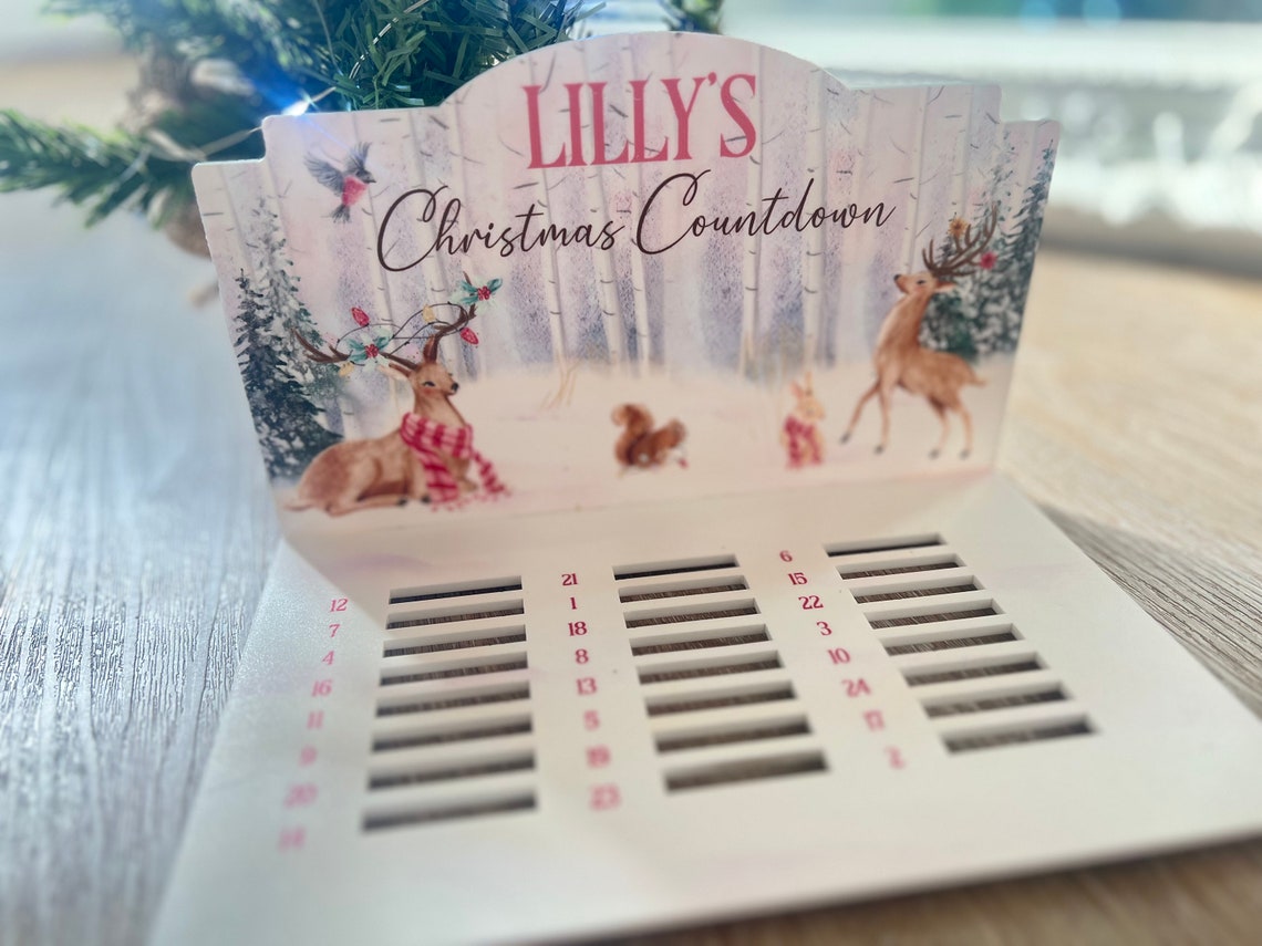 Personalised Advent Calendar Christmas Countdown Chocolate - Etsy