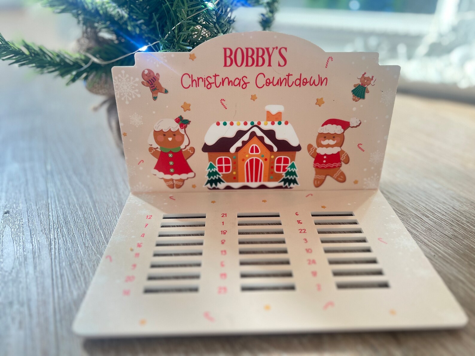 Personalised Advent Calendar Christmas Countdown Chocolate - Etsy