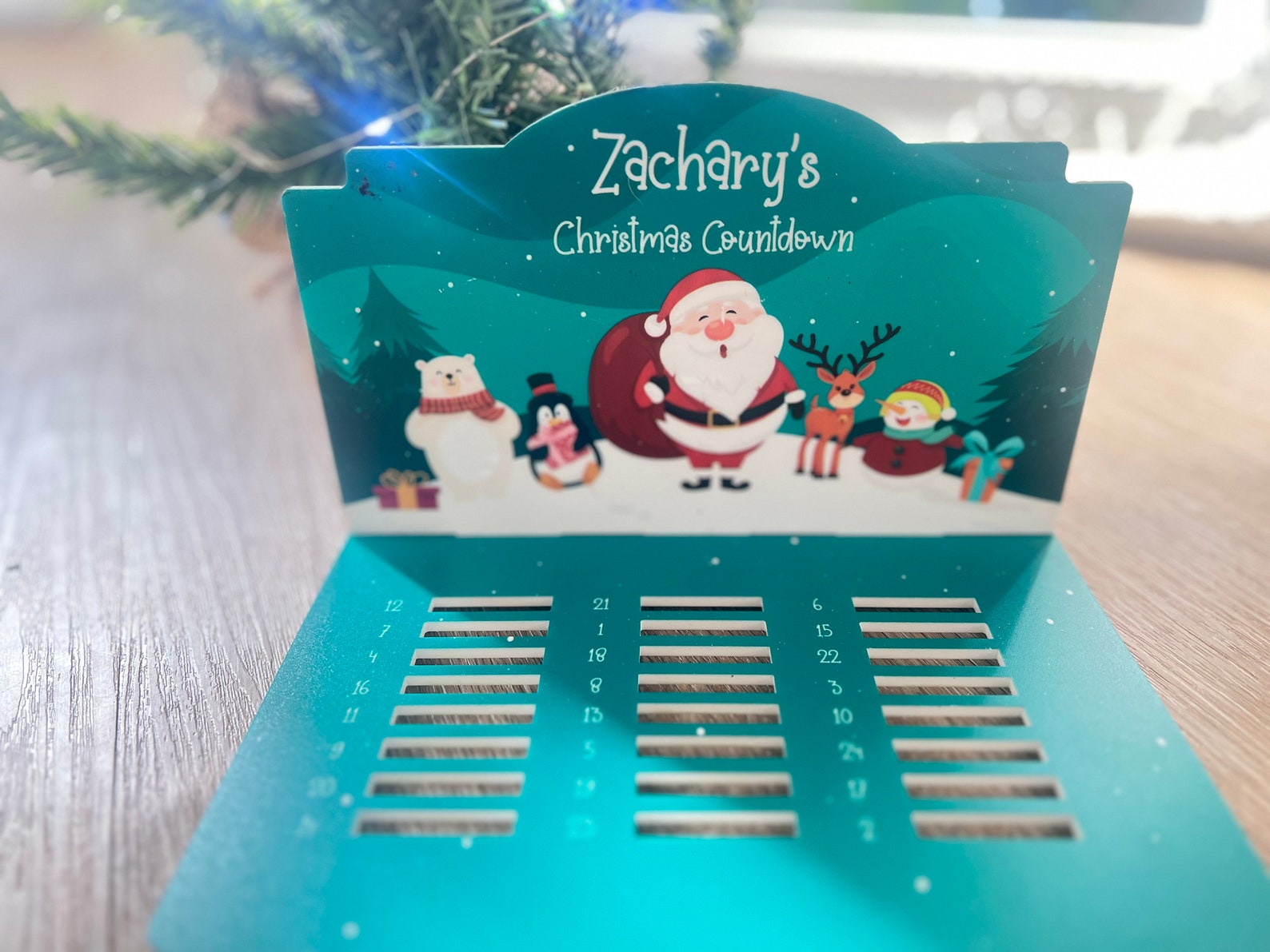 Personalised Advent Calendar Christmas Countdown Chocolate - Etsy